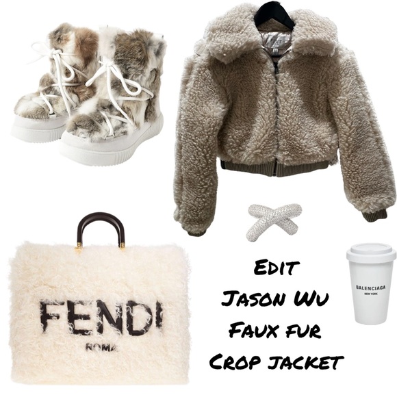 Jason Wu | Jackets & Coats | Jacket Edit Jason Wu Faux Fur Sherpa ...